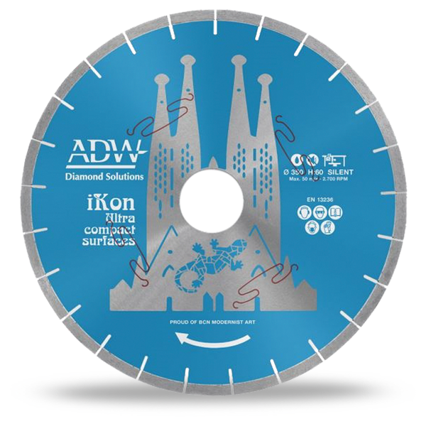 ADW IKON Bridge Saw Blade for Ultra Compact Surfaces (Dekton & Porelai ...